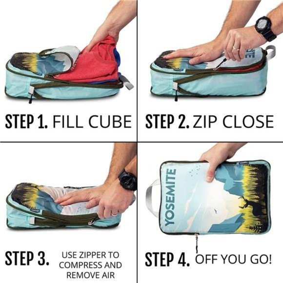 Bags | Large Packing Cubes For Travel Compression Packing Cube Luggage ...